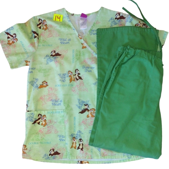 Smart Scrubs | Other | Disneys Chip N Dale Scrub Set | Poshmark